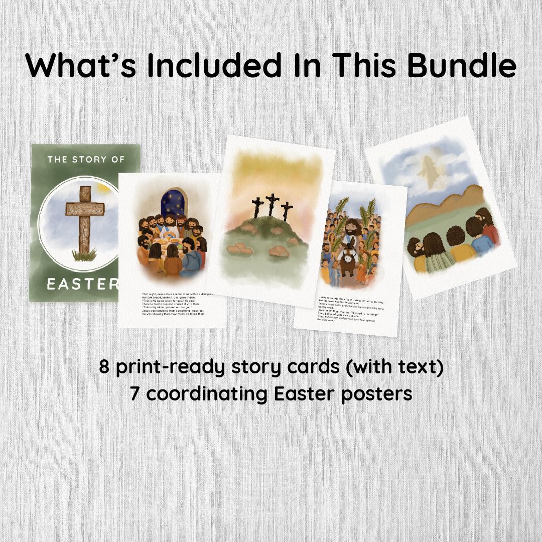 Easter Story Cards & Posters – Christian Homeschool Art (A4 PDF ...