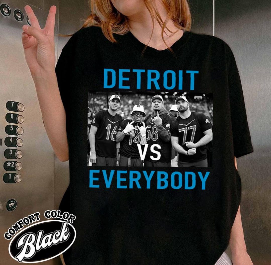 Detroit Vs Everybody Comfort Colors Retro Unisex Tshirt, Detroit ...