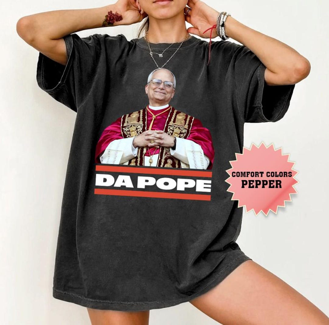 Pope Leo XIV Da Pope Vintage Comfort Colors Shirt, Chicago "da Pope" T ...