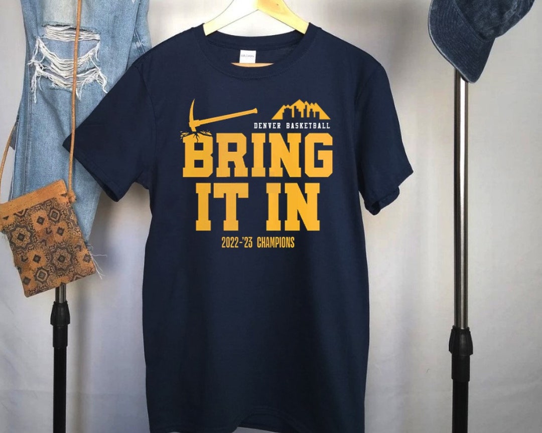 Denver Basketball Bring It in 2023 Vintage Classic Navy - Etsy