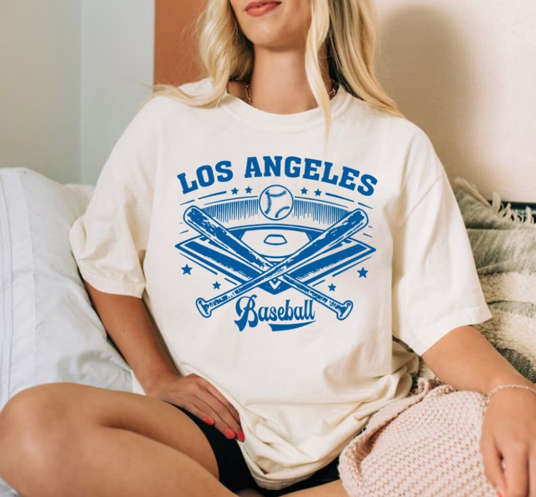 Los Angeles Baseball Comfort Color Vintage Style Unisex Tshirt, Los ...