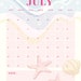 2023 Themed Printable Cute Calendar - Etsy