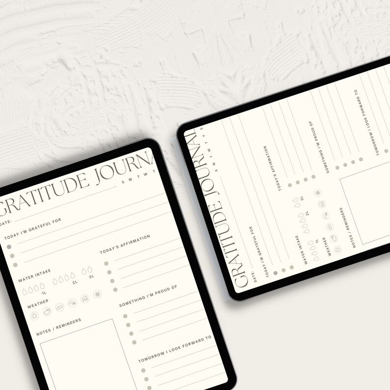 That Girl Digital Aesthetic Daily Weekly Planner Gratitude Journal - Etsy