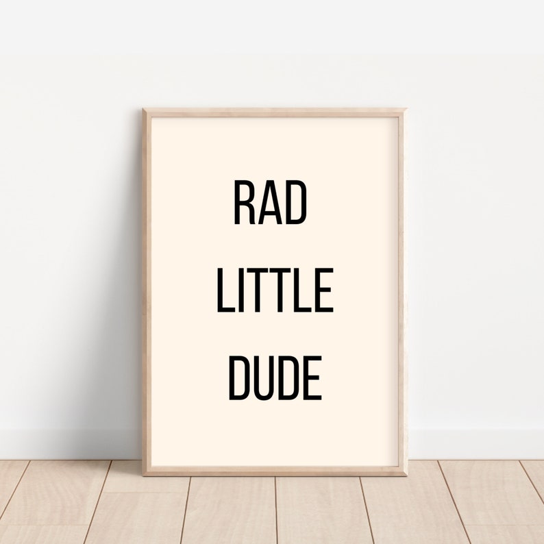 Rad Little Dude Digital Instant Download Art Print - Etsy