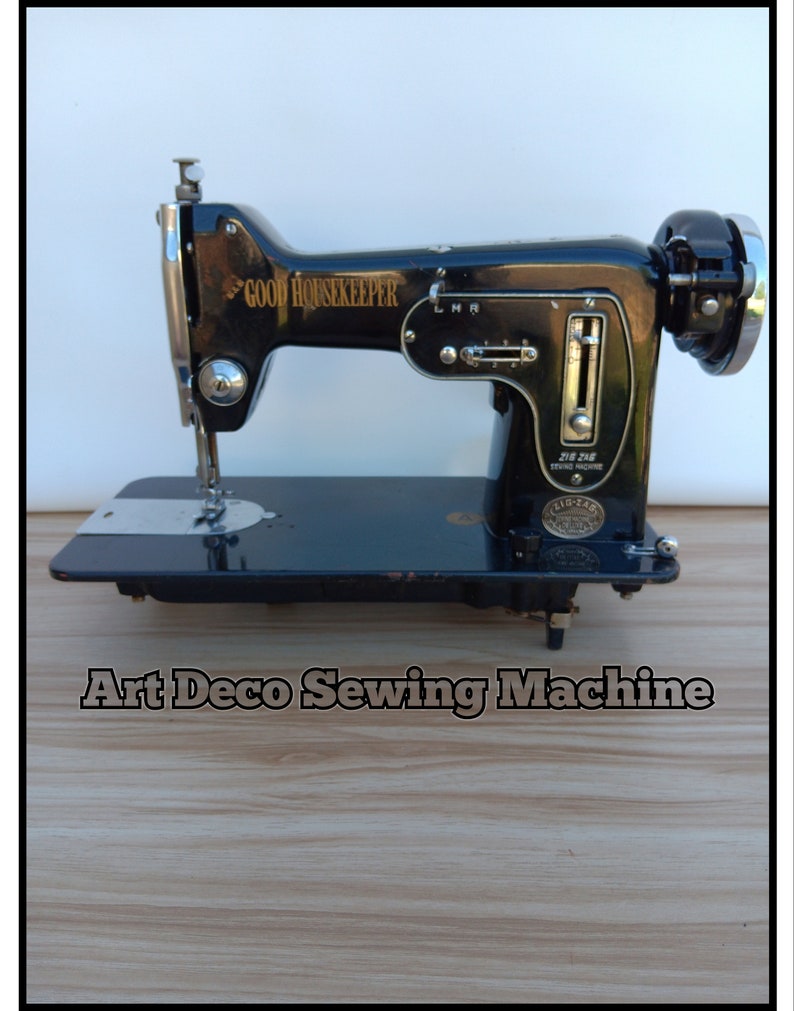 Rare Art Deco Zig Zag Deluxe Sewing Machine Junk Art - Etsy