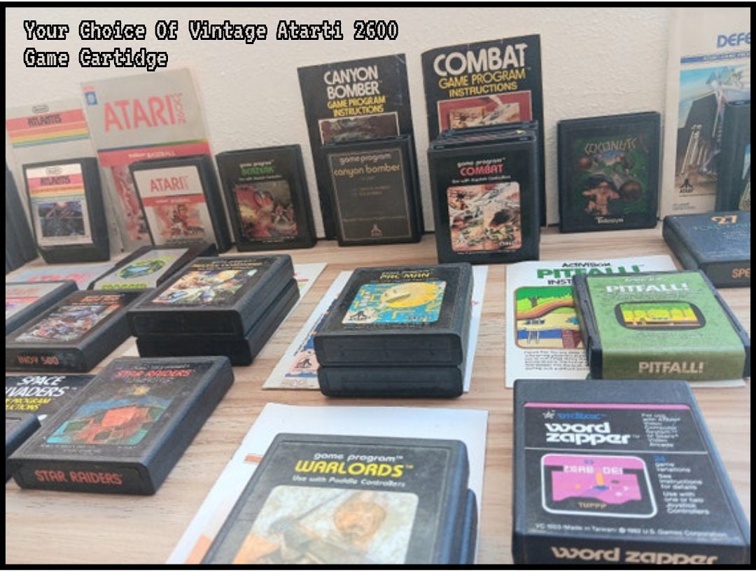 Your Choice of Vintage Atari 2600 Game Cartidge Titles - Etsy