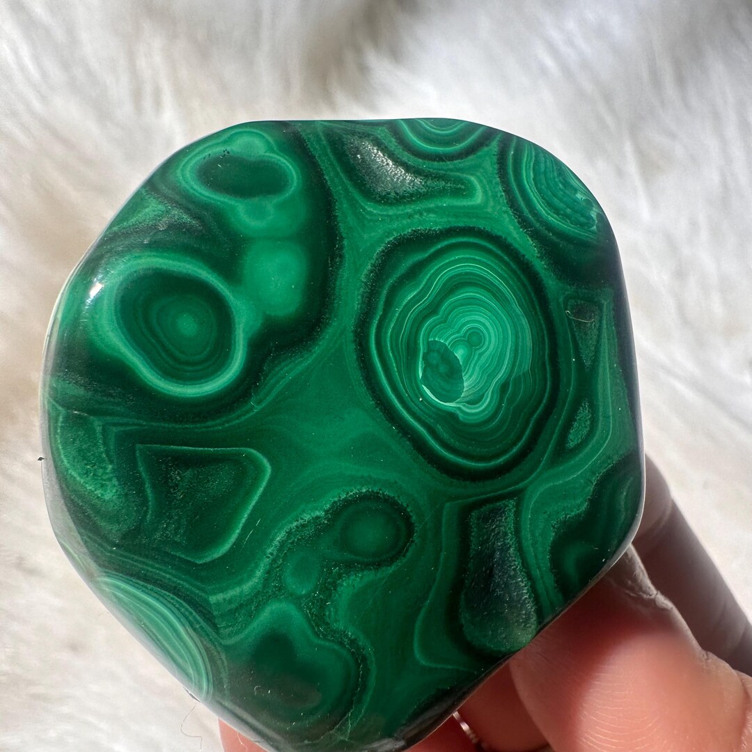 High Quality Orbicular Malachite Freeform With Banding From DRC / High ...