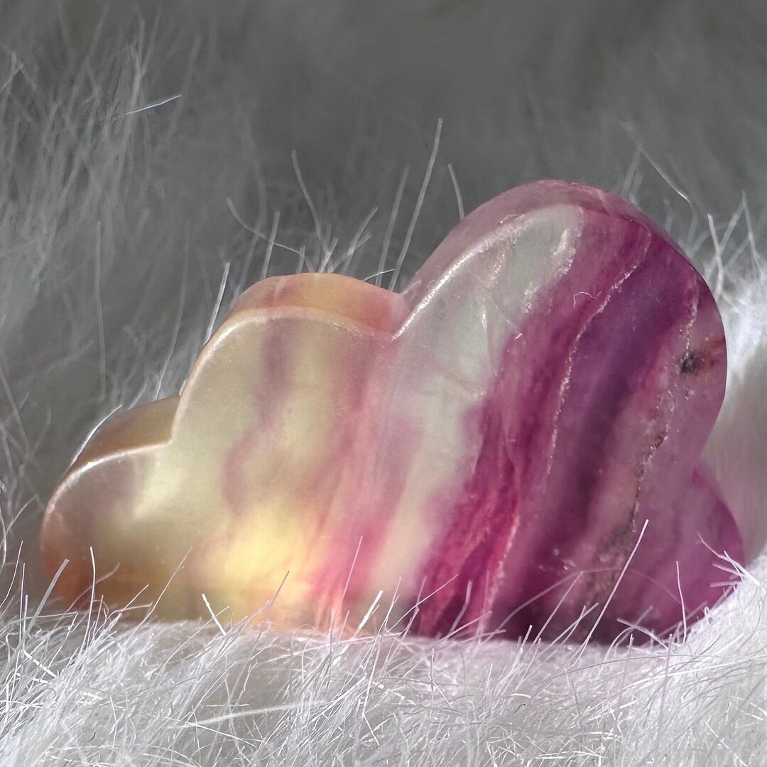 Flashy Rainbow Fluorite Cloud Carving Self Standing / Banded Rainbow ...