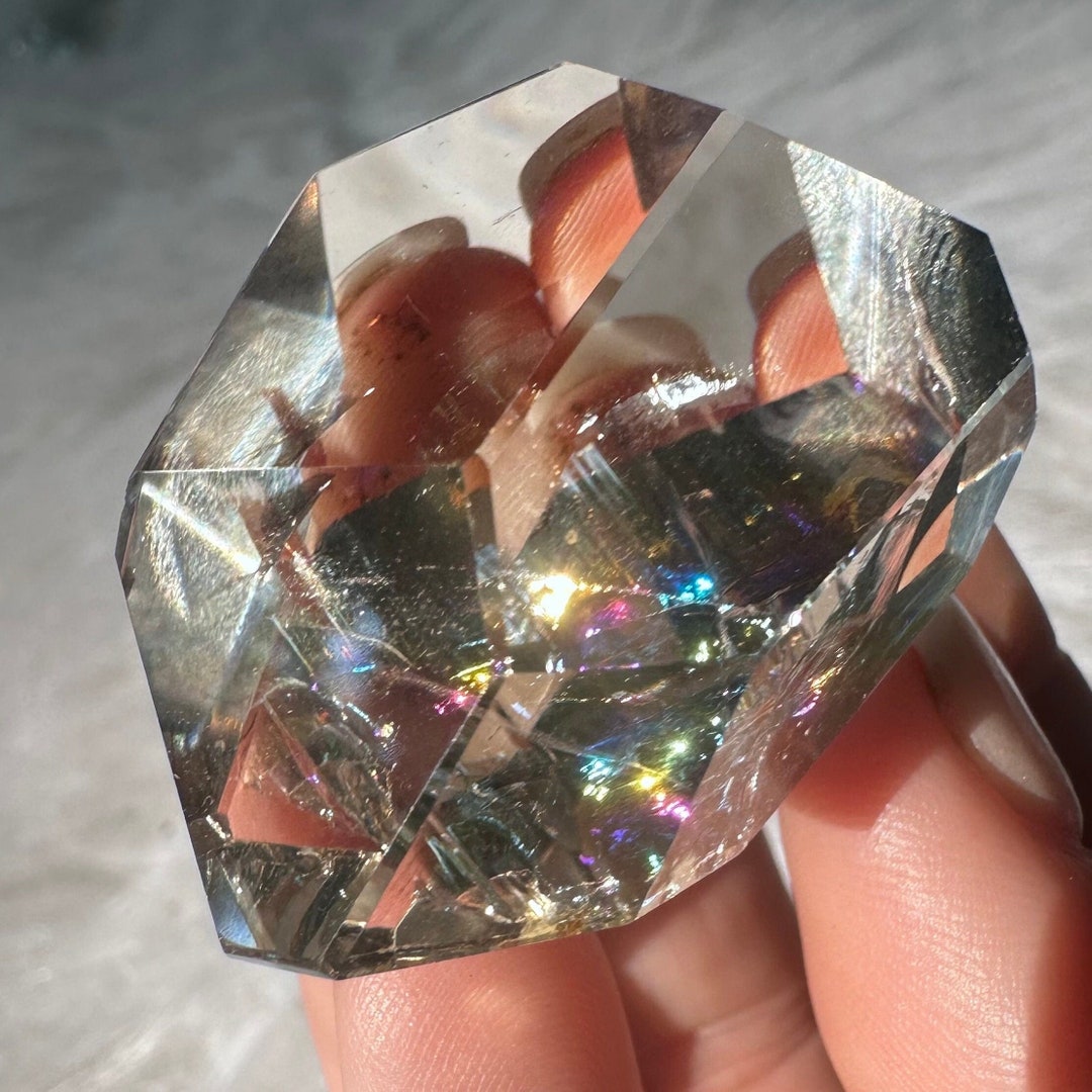 Gemmy Flashy Smoky Quartz Gusher Freeform With Large Rainbows / High ...