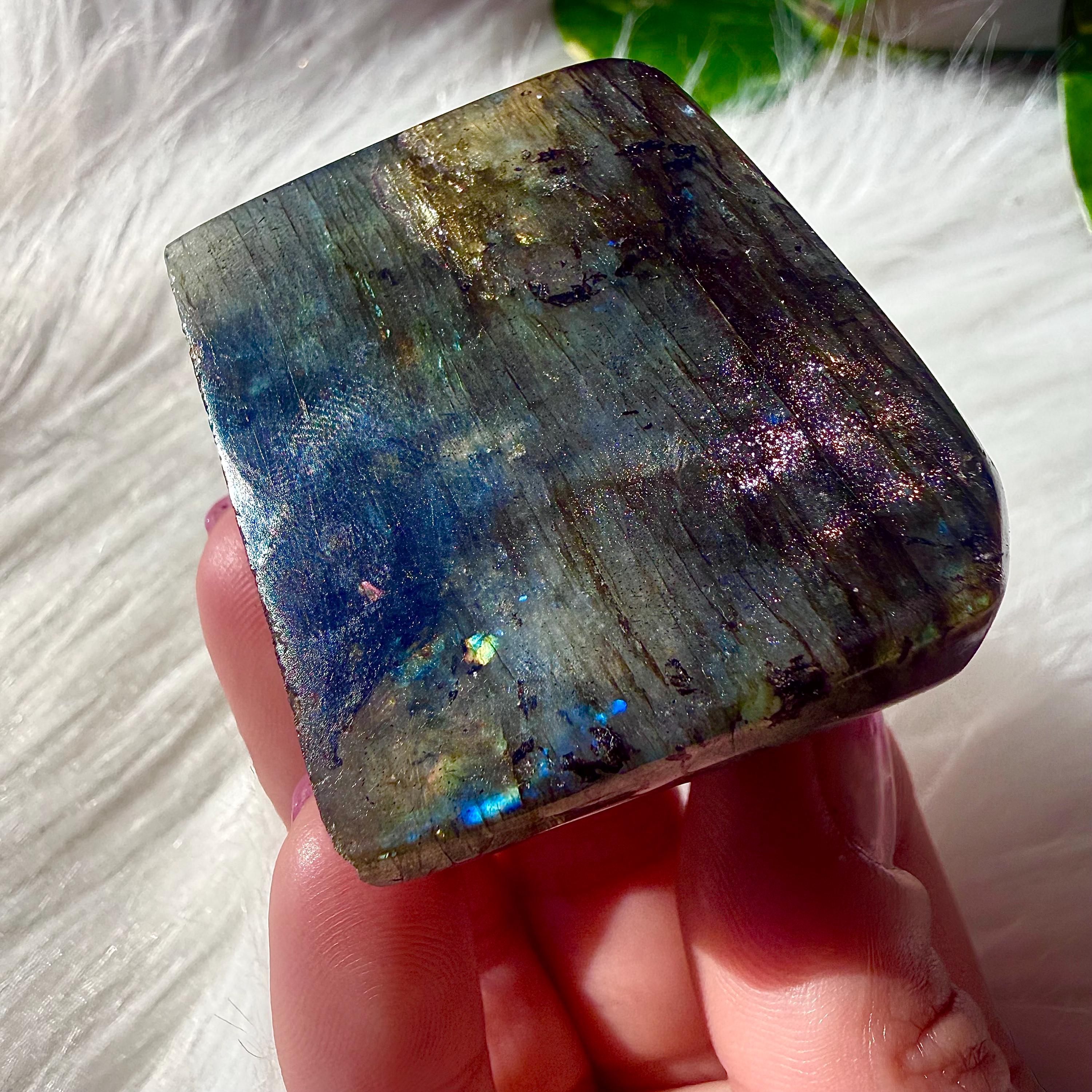 Full Flash Pink Sunset Labradorite Freeform From Madagascar / FLASHY ...