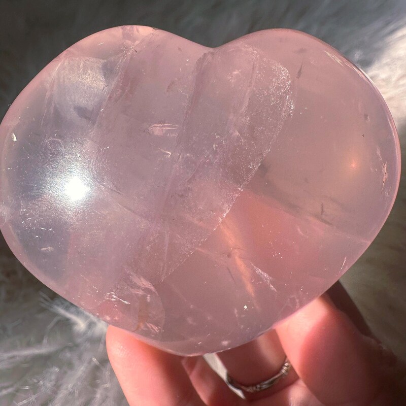 Heart Rose Quartz - Etsy