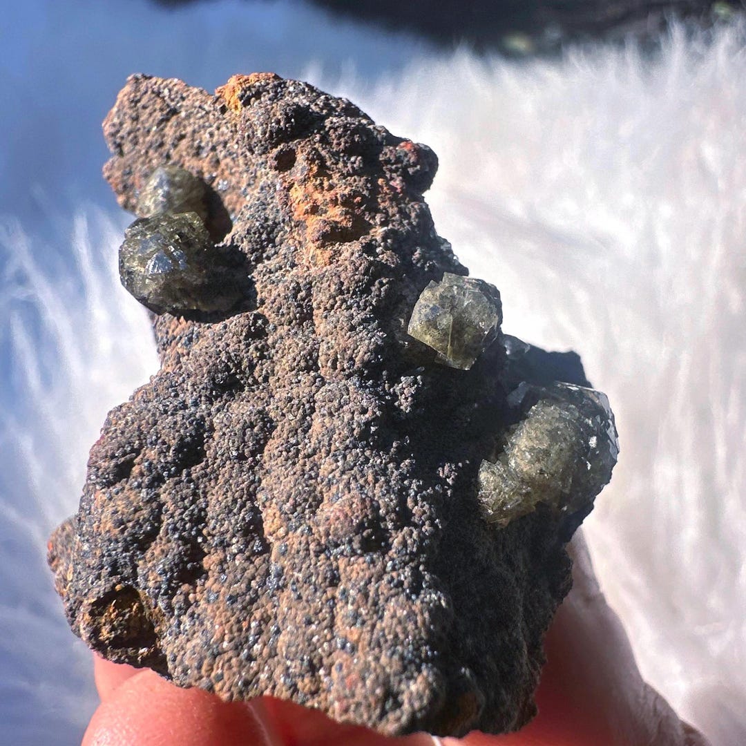 Adamite on Botryoidal Goethite Specimen From Ojuela Mine, Mexico ...