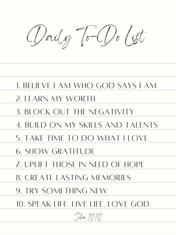 The To Do List Poster