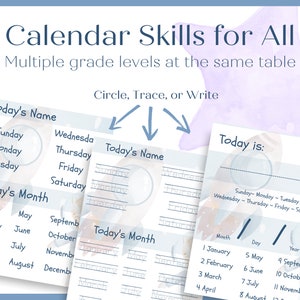 Morning Menu Printables - Space Design - Circle Time - Morning Ritual ...