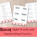 Valentine Morning Menu for Homeschool, Valentine's Day Printables ...