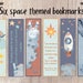 Space Bookmarks, Printable Space Bookmark Set, Bookmarks for Kids ...