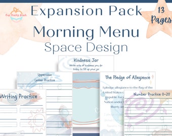 Morning Menu Printables Space Design Circle Time Morning Ritual Morning ...