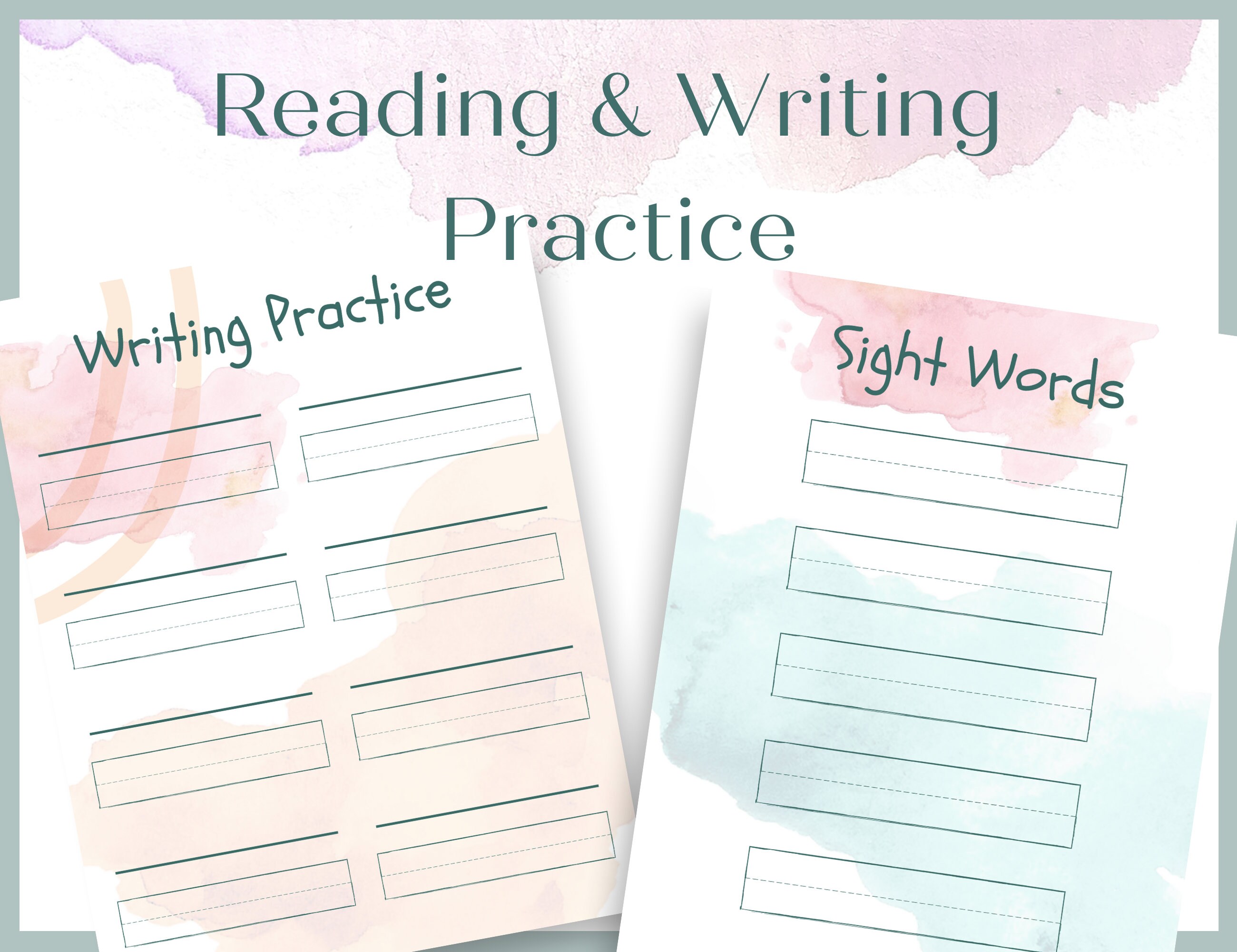 Morning Menu Printables - Watercolor Design - Circle Time - Morning ...