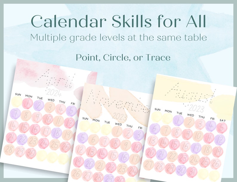Traceable Calendar 23-24 - Homeschool Morning Menu - Busy Binder ...
