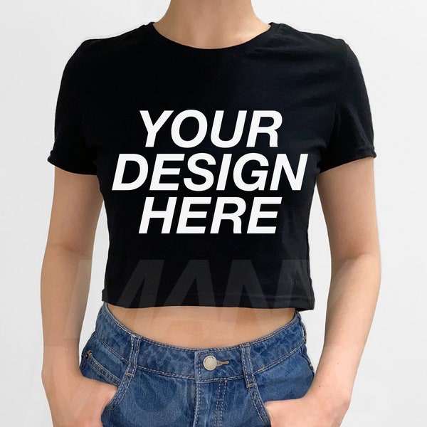 Organic Crop Top Mockup - Etsy