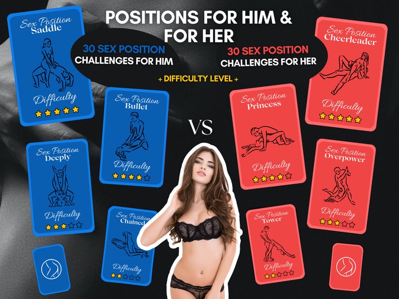 Sex Position Cards Game Printable Sexy And Naughty Couples Game With