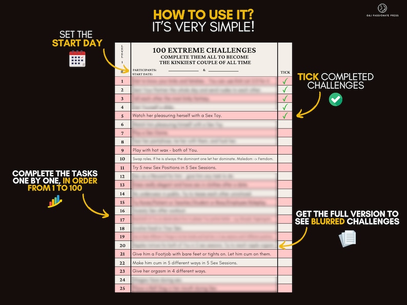 100 Extreme Sex Challenges For Kinky Couples Bdsm Activities
