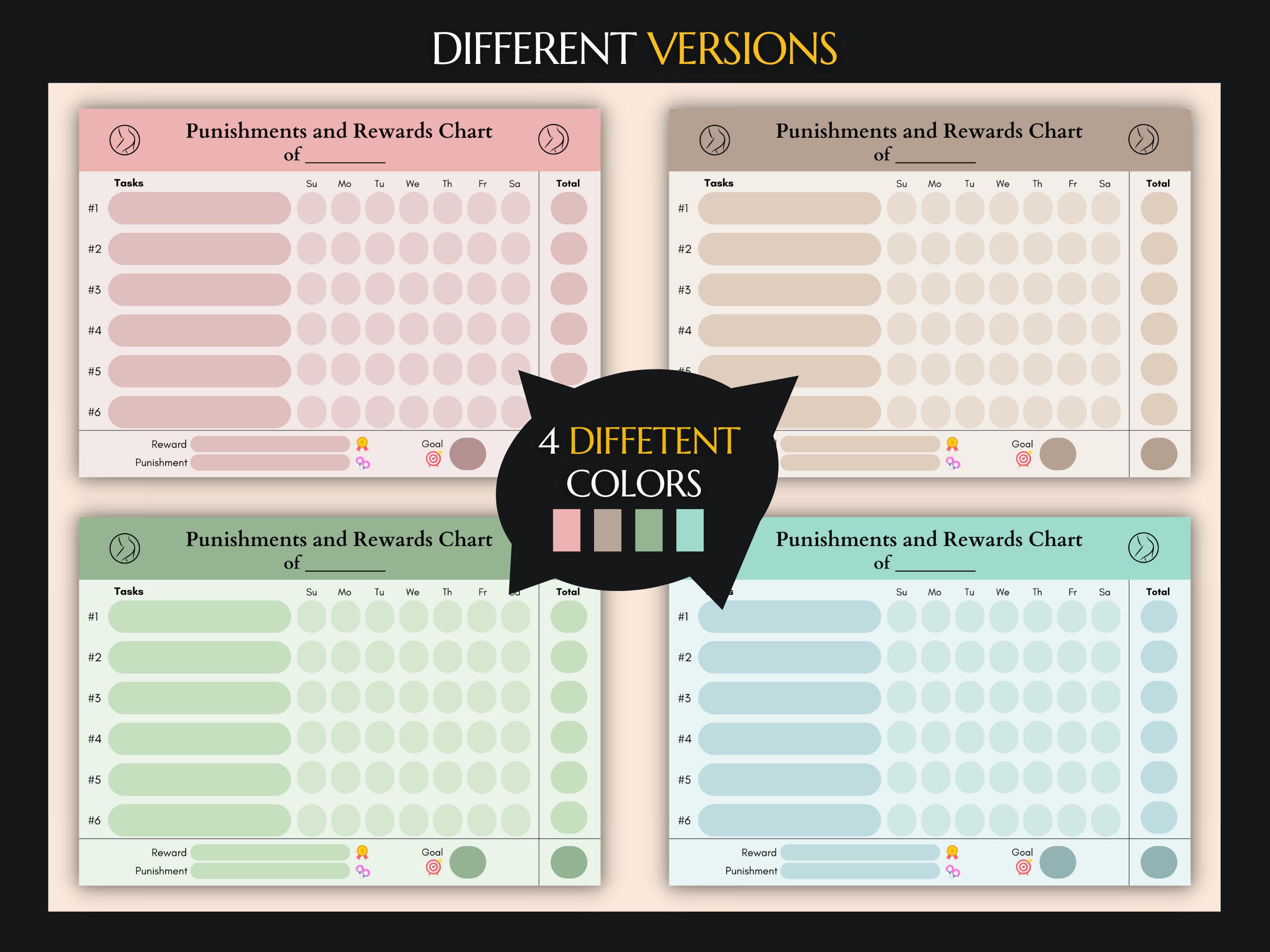 Punishment and Reward Chart for Submissive. BDSM Chore Chart - Etsy Canada