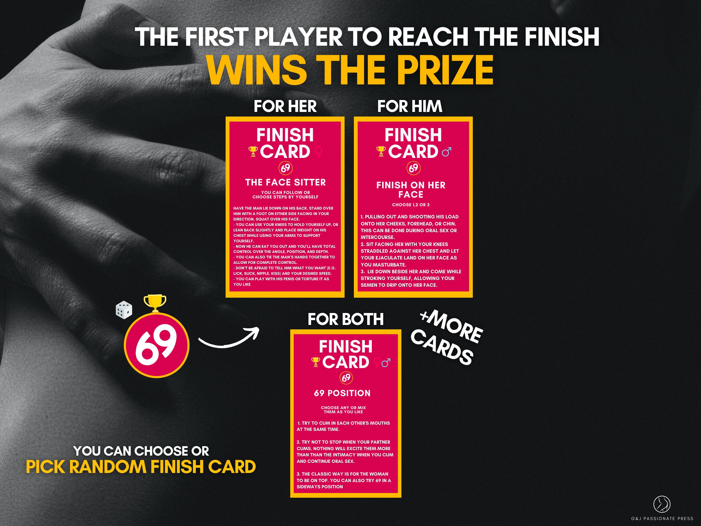 69 Sex Game Kinky Board Game With Naughty Activities and Sex Positions ...