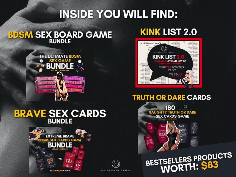Valentines Day Pack 8 Best Kinky Games 2 Sex Games Of Your Choice