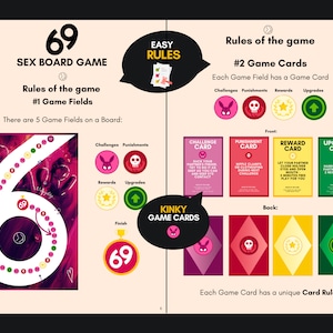 69 Sex Game Kinky Board Game With Naughty Activities and Sex Positions ...