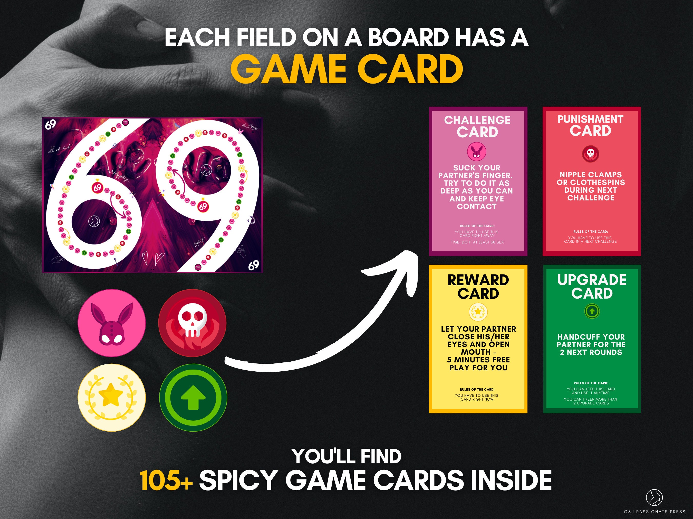 69 Sex Game Kinky Board Game With Naughty Activities and Sex Positions ...