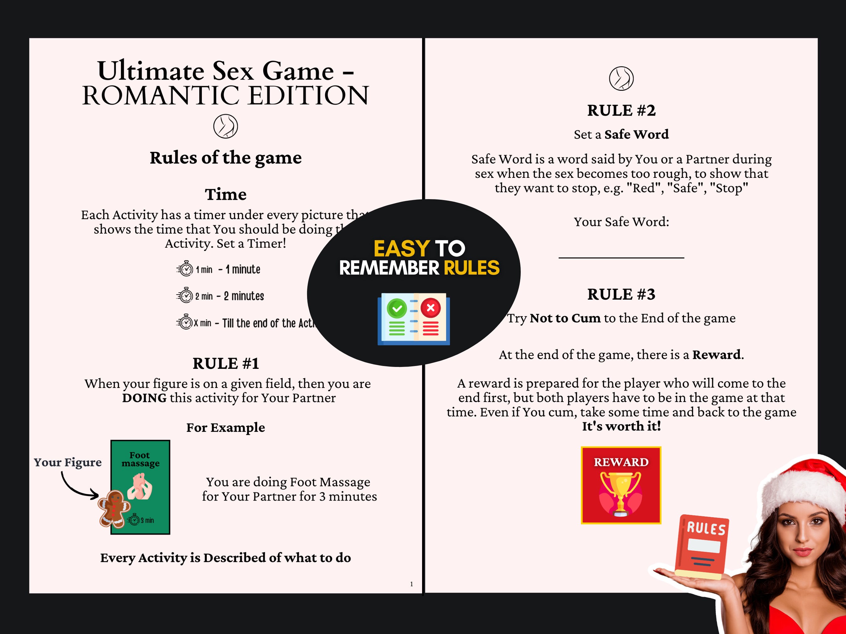 Ultimate Christmas Sex Game Printable Sex Board Game With Over 40