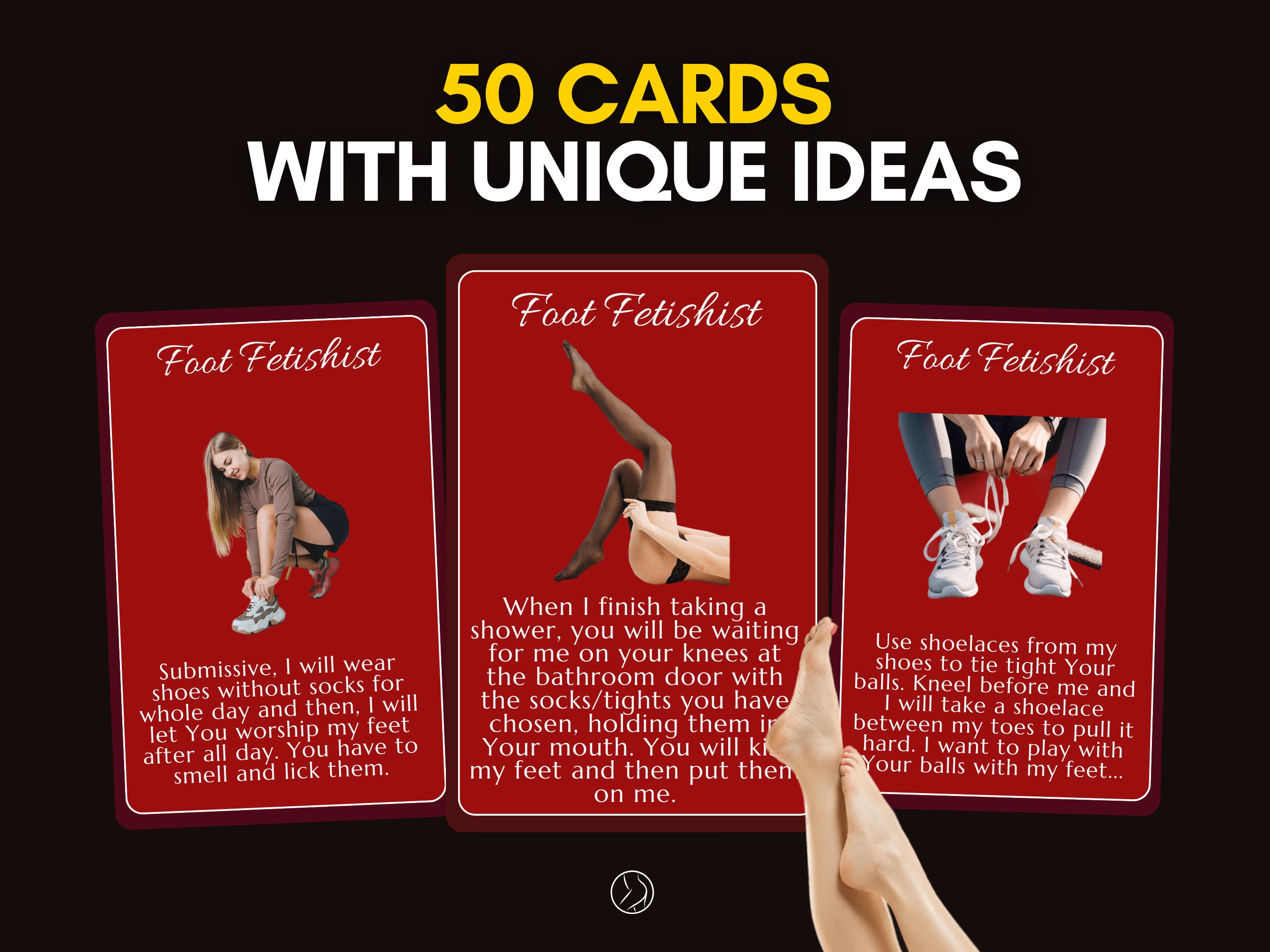 Foot Fetish Cards 50 Sexy And Naughty Ideas To Explore Femdom Foot Fetish