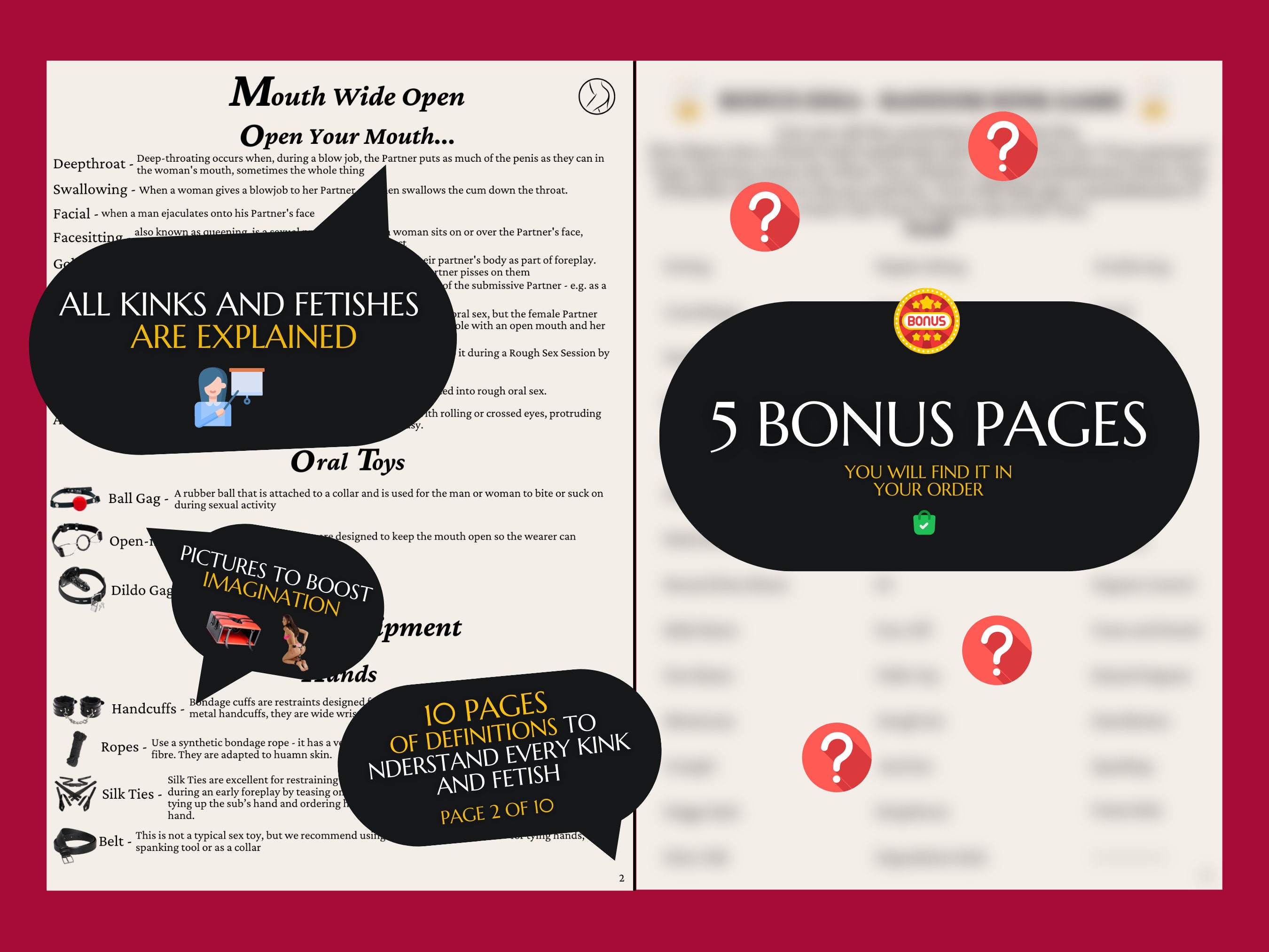 Kink List 2.0 Upgraded List With Fetishes and Over 795 Sex - Etsy