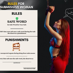 Submissive Woman Tasks over 121 BDSM Sex Activities, Sub Ideas, DDLG, Pet Play, Humiliation ...