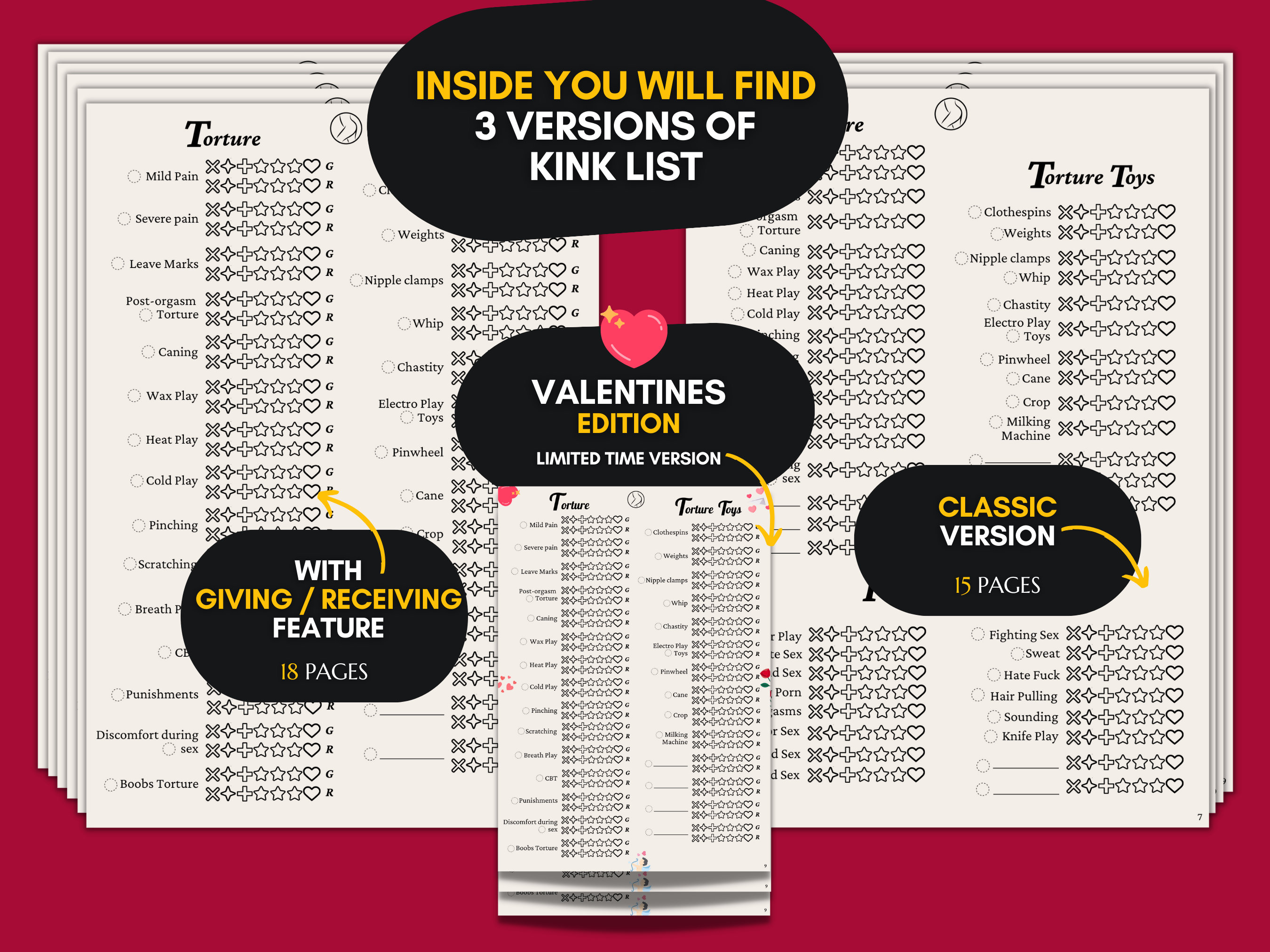 Kink List 2.0 Upgraded List With Fetishes and Over 795 Sex Activities to Try. Sex Bucket List ...