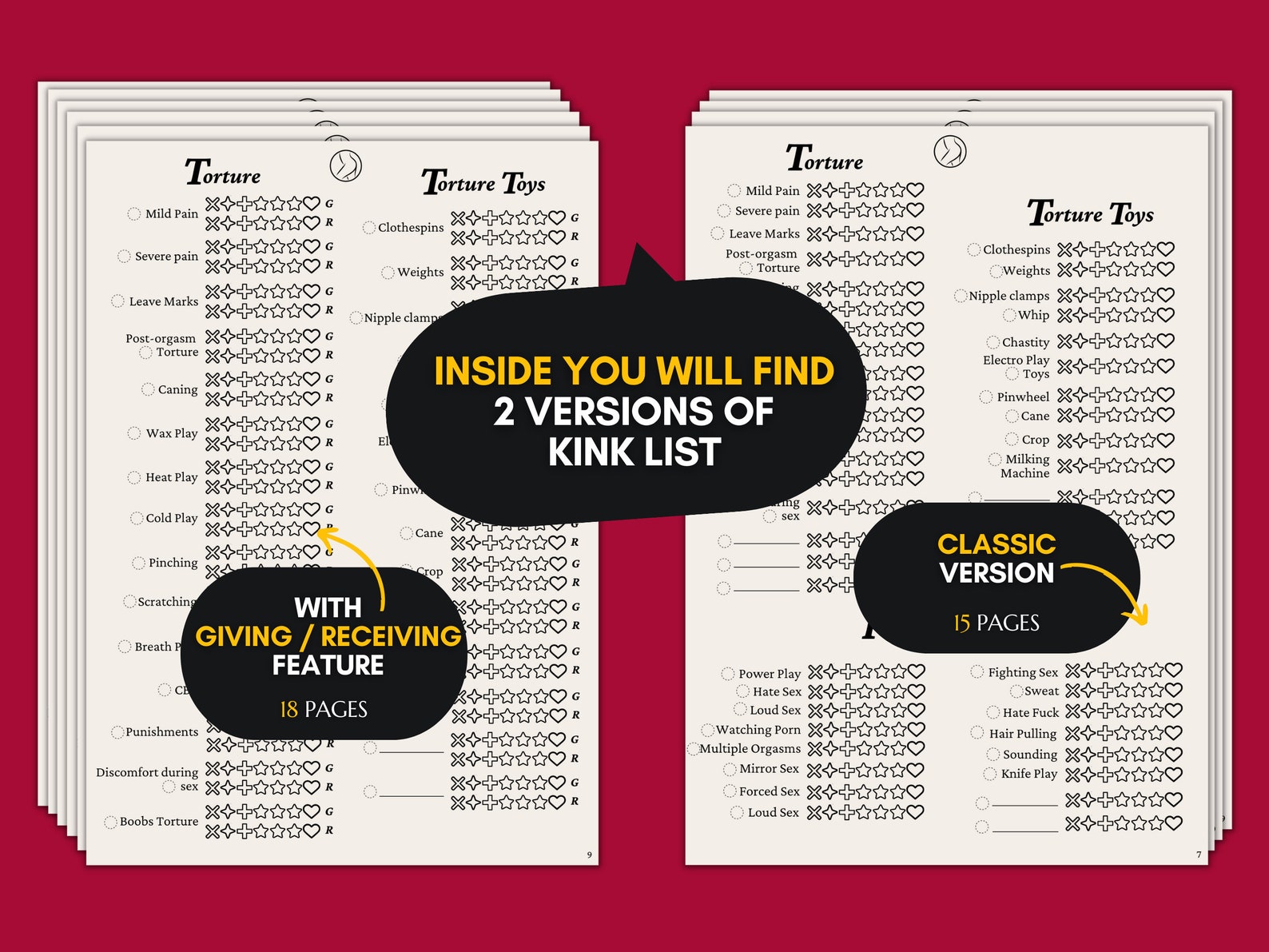 Kink List 2.0 Upgraded List With Fetishes and Over 795 Sex Activities to Try. Sex Bucket List ...