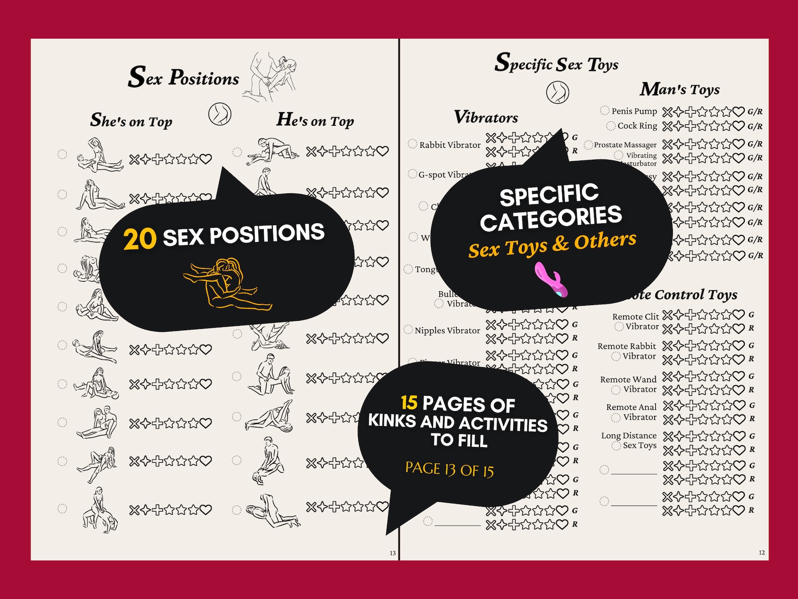 Kink List 2.0 Upgraded List With Fetishes and Over 795 Sex Activities to Try. Sex Bucket List ...