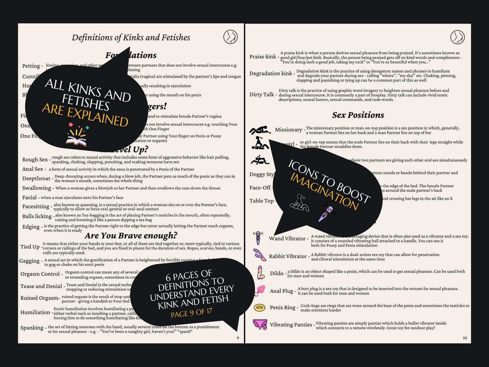 Ultimate Kink List With Fetishes and Over 200 Sex Activities to Try ...