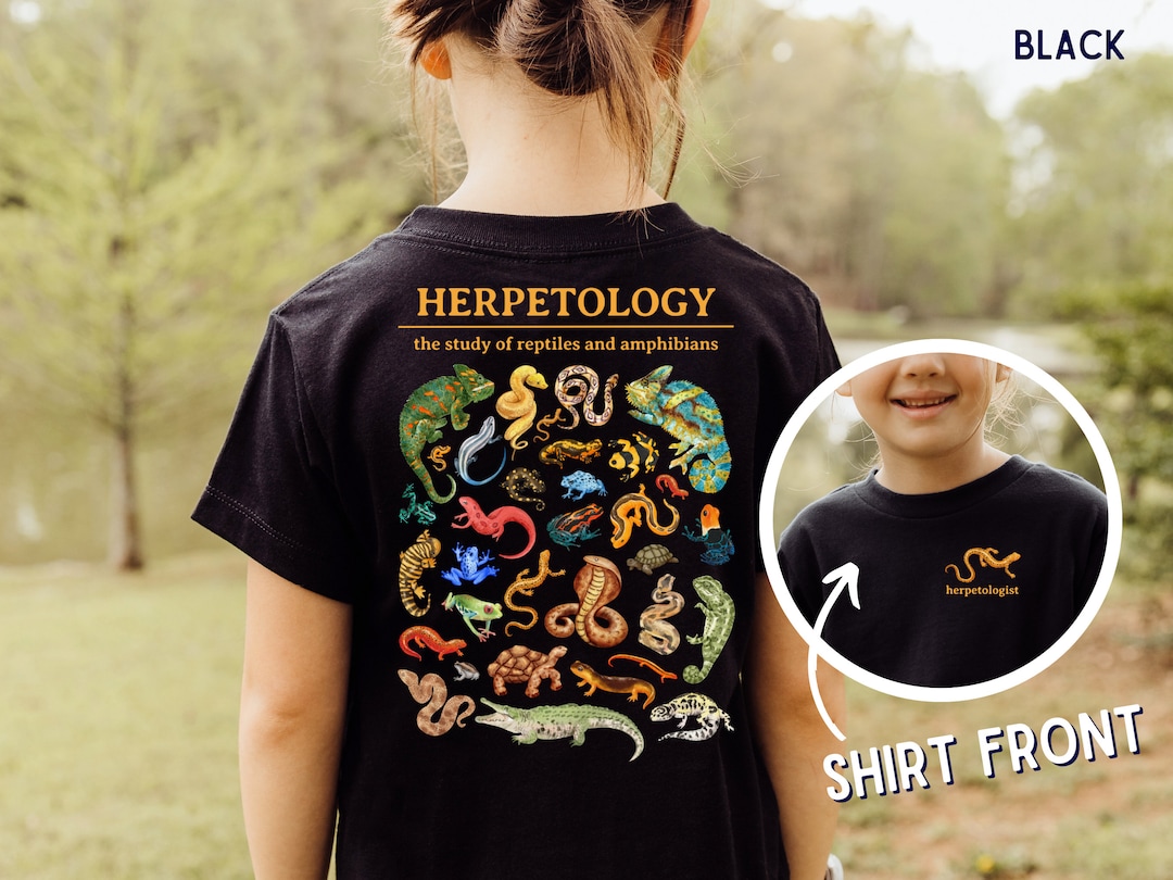 Herpetology Reptiles and Amphibians Youth Tee Shirt // Future Zoo ...