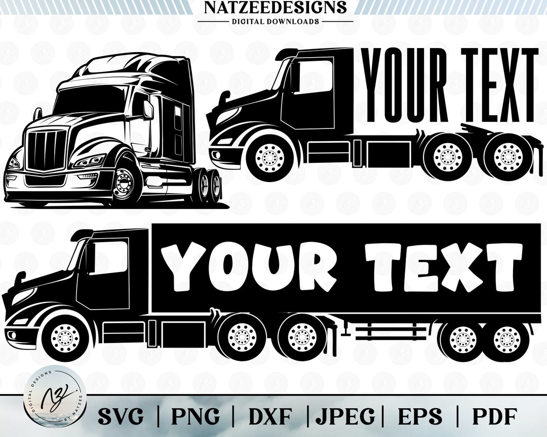 Semi Truck Logo SVG, Semi Truck Svg, Truck Svg, Semi Truck Clipart ...
