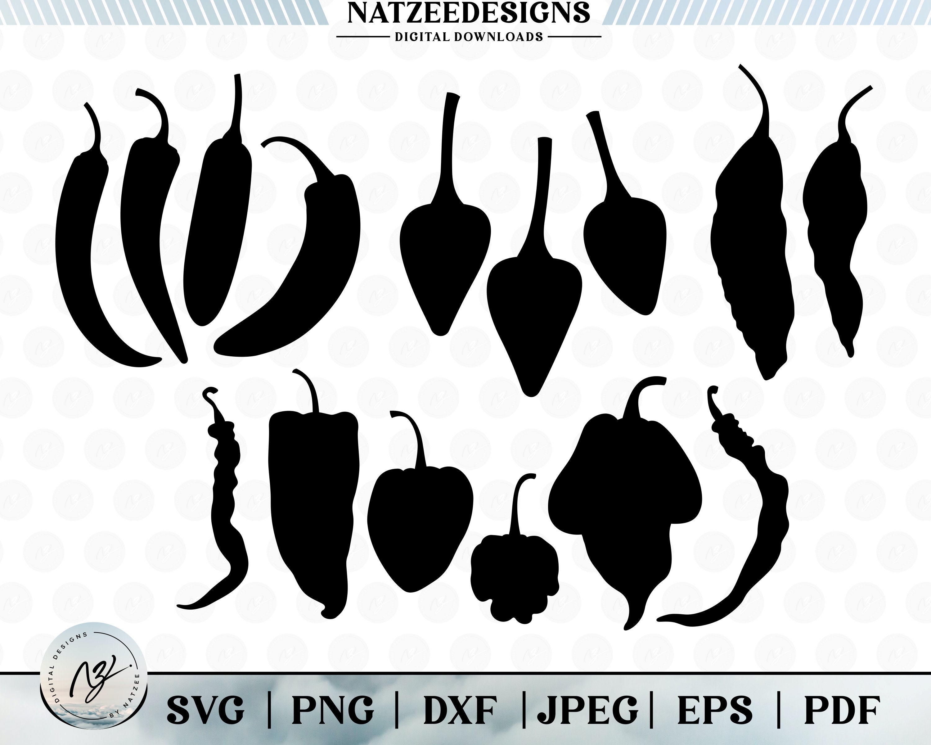 Chili Pepper Svg, Pepper Svg, Chili Pepper Clipart, Chili Pepper Png ...