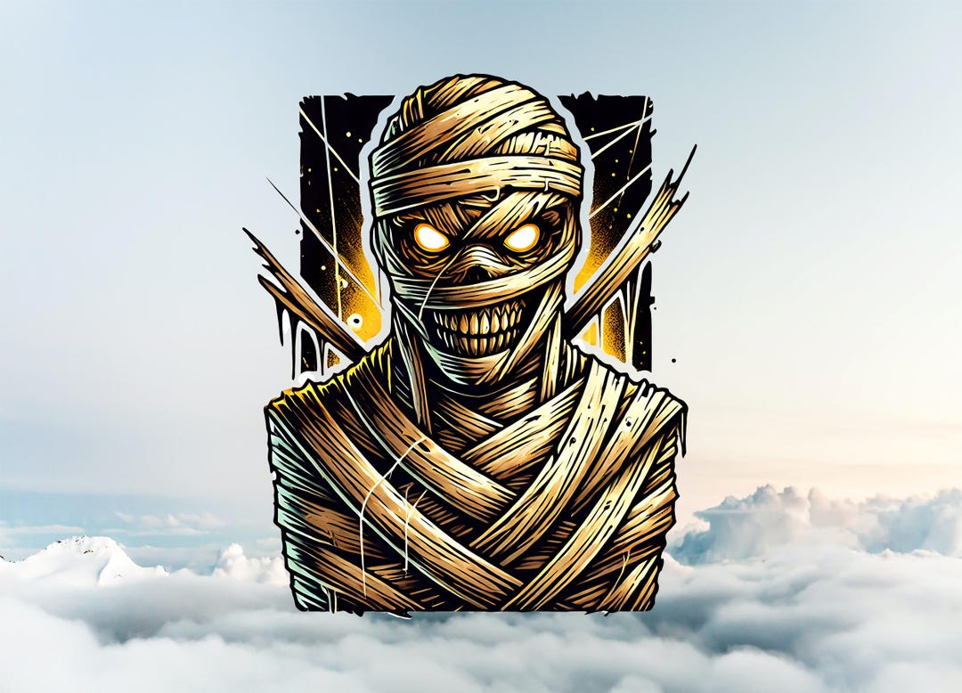 Harro Angry Mummy Face Png, Halloween Clipart Png, Mug, Shirt, Sticker ...