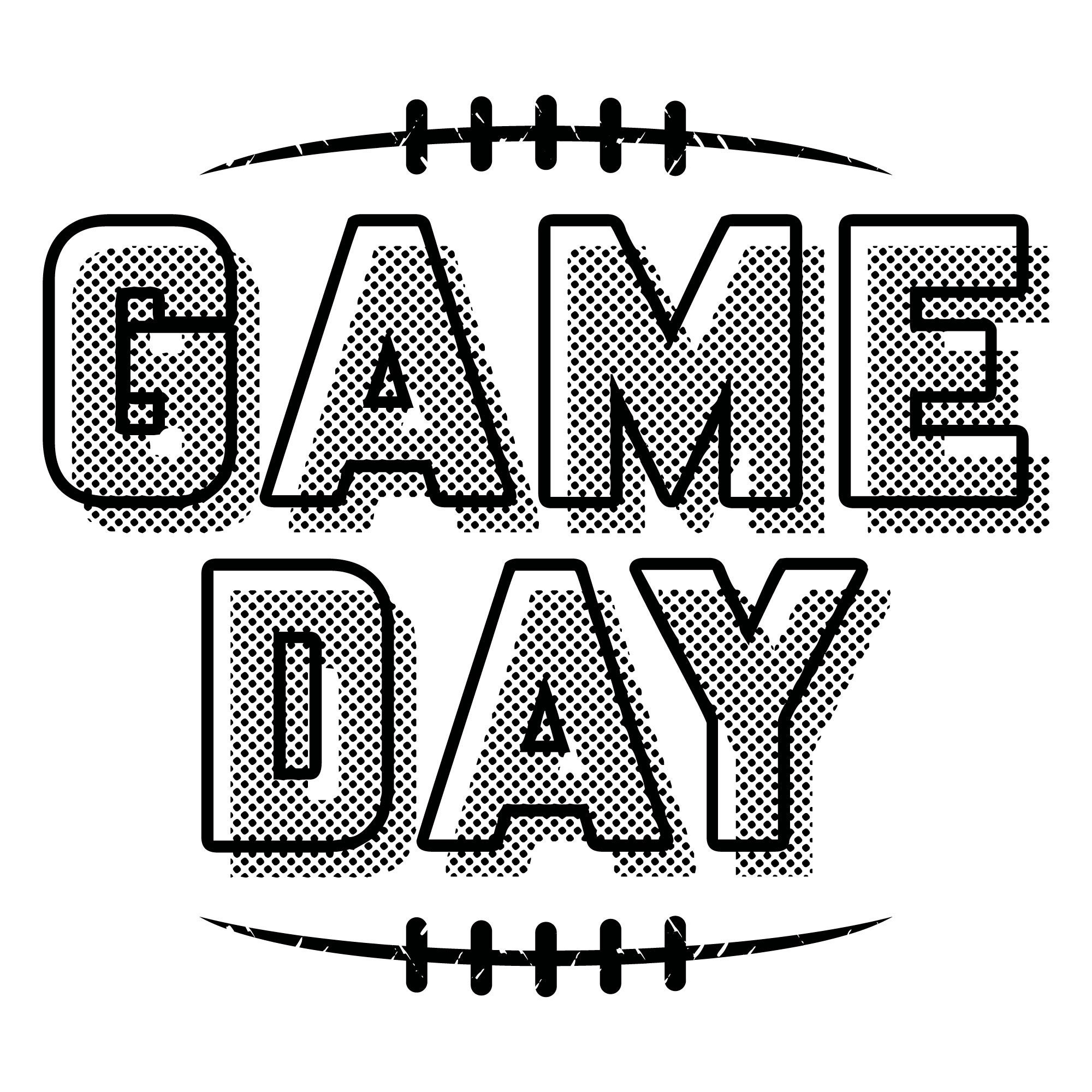 Game Day Svg, Football Drawing, Football Stitches, Game Day Clipart Svg ...
