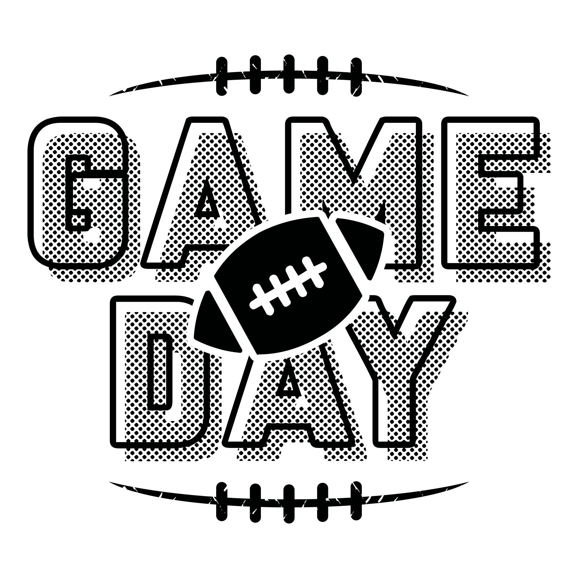 Game Day Svg, Football Drawing, Football Stitches, Game Day Clipart Svg ...
