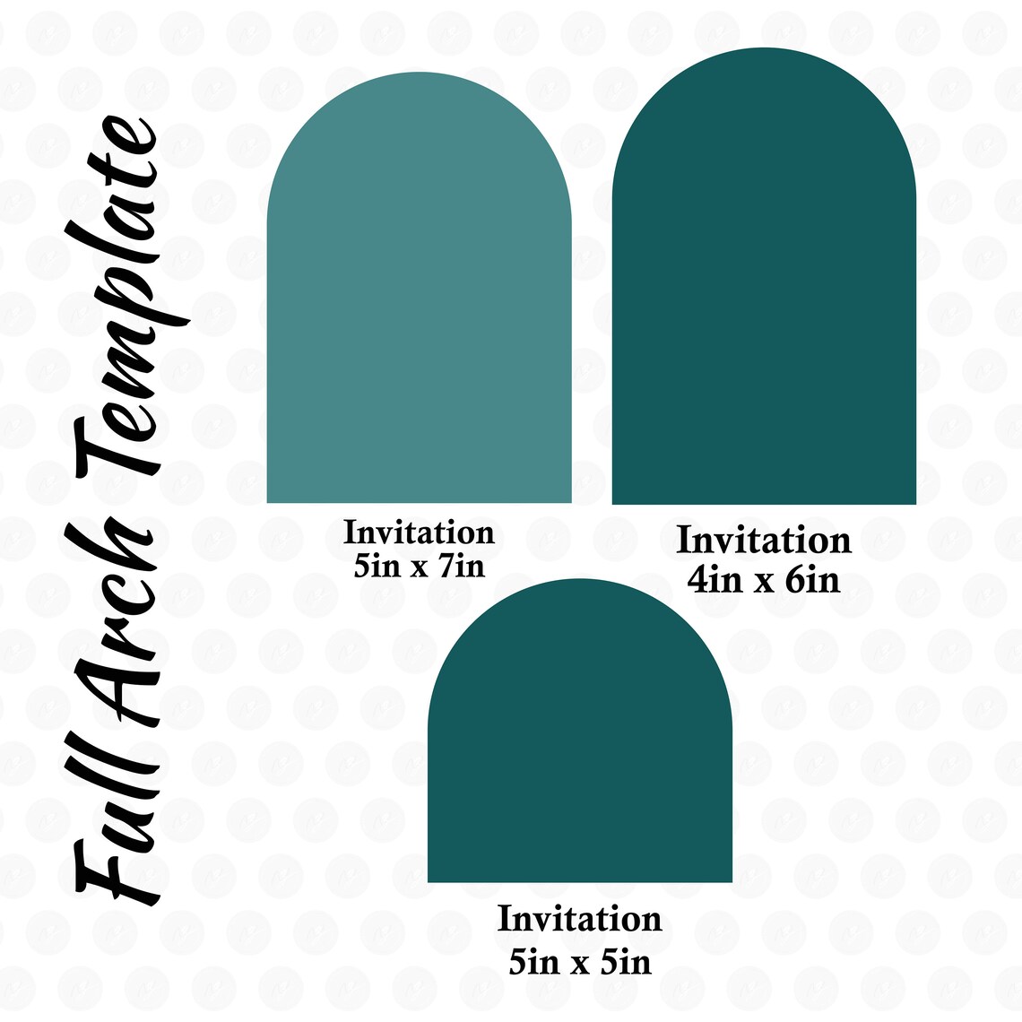 Arch Template SVG Half and Full Arch Wedding Invitation Arch - Etsy UK