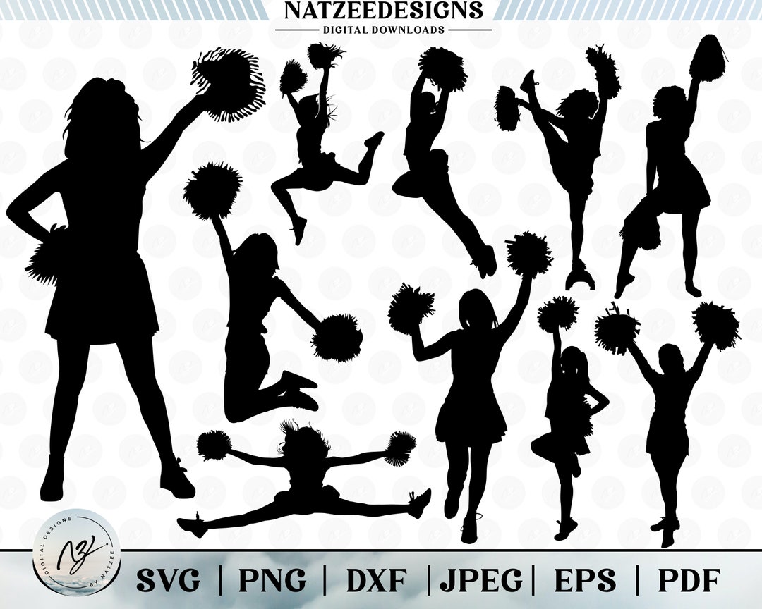 Cheerleading Svg Cheerleader Svg Cheer Svg Pom Pom Svg - Etsy