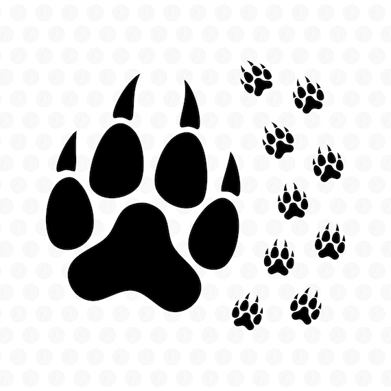 Tiger Paw Outline