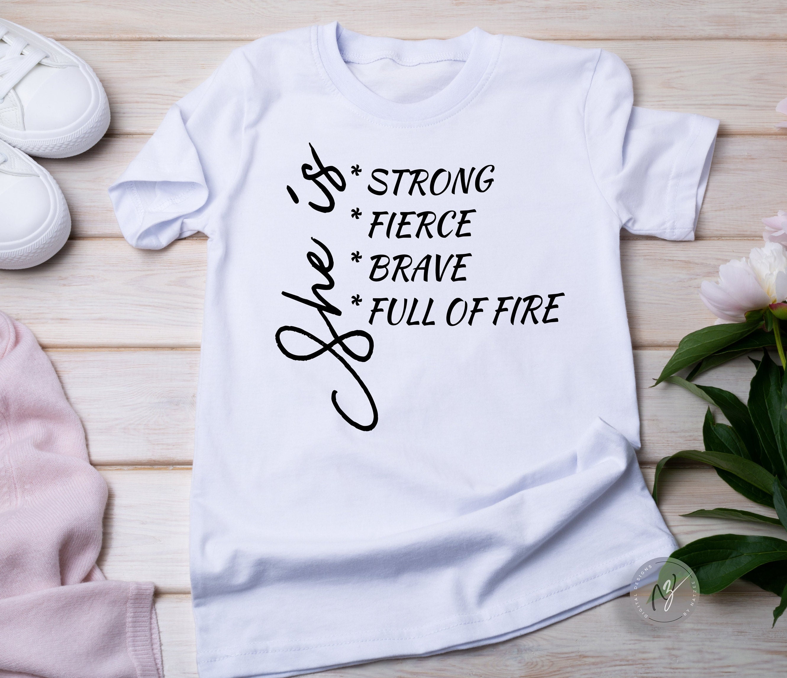 She is Strong Svg Fierce Svg Brave Svg Full of Fire Svg - Etsy