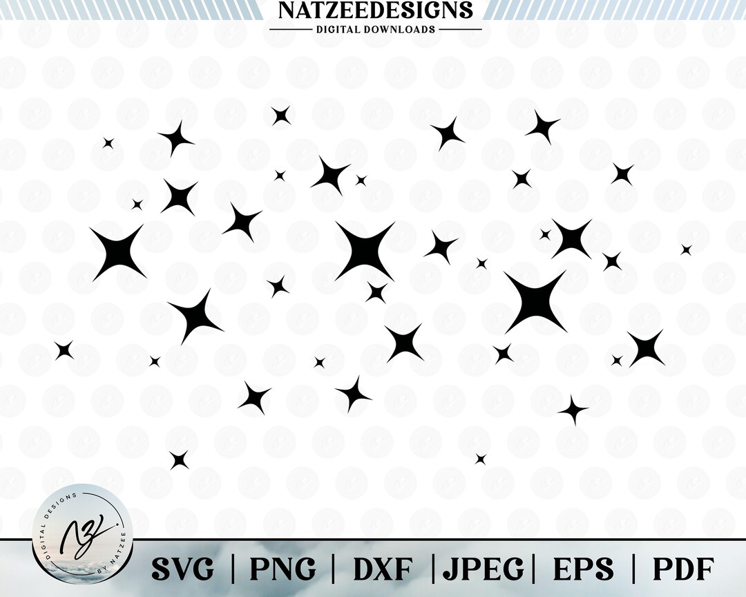 Sparkle Stars Svg, Sparkle Stars Png, Star Svg, Star Png, Sparkle Stars ...